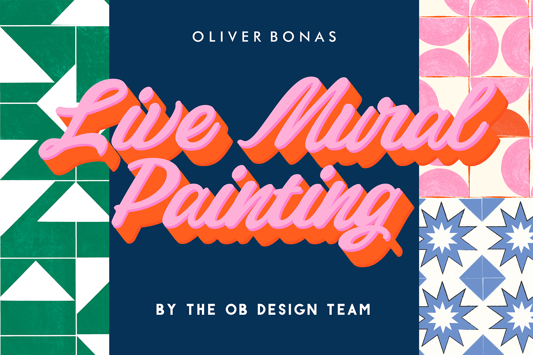 Live Mural Painting with the OB Design Team – Design Manchester